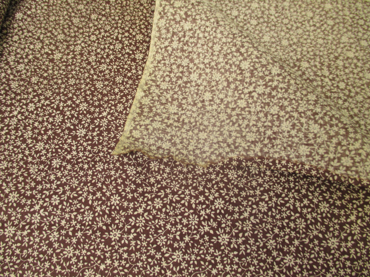 Vintage 1930s Brown Calico Fabric – mmmoonchild vintage